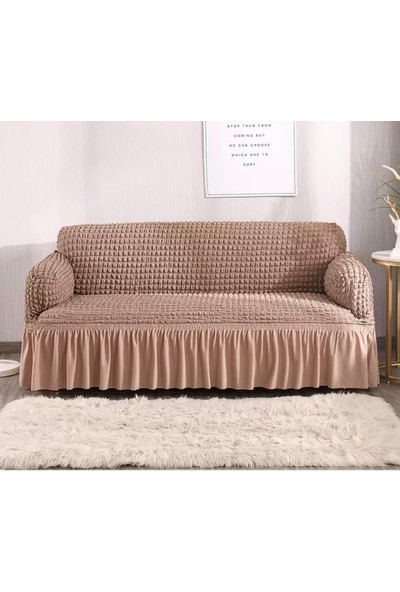 Uzhanem 3'lü Bürümcük Maksi Koltuk Örtüsü - Çekyat Örtüsü (3 Kişilik) 1 Adet