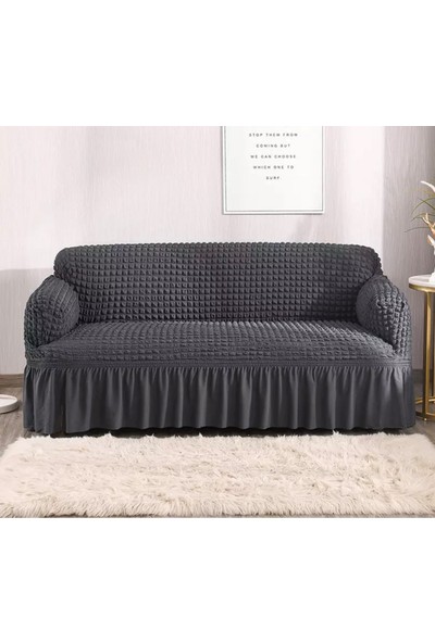 Uzhanem 3'lü Bürümcük Maksi Koltuk Örtüsü - Çekyat Örtüsü (3 Kişilik) 1 Adet