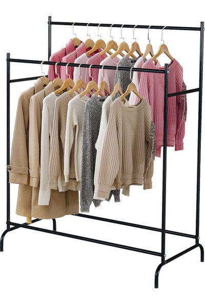 Weblonya Ayaklı Elbise Askısı Metal Askılık Kıyafet Etek Askısı 5183