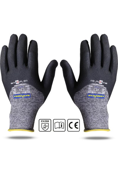 Goodyear Köpük Tam Kaplı Iş Eldiveni Mp2 2g Flex Sanayi Inşaat Usta Eldiven 1 Çift No:9 Goodyear Köpük Tam Kaplı Iş Eldiveni Mp2 2g Flex Sanayi Inşaat Usta Eldiven 1 Çift No:9