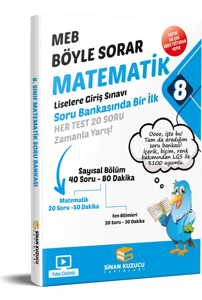 Sinan Kuzucu Yayınları 8. Sınıf Matematik Soru Bankası Sinan Kuzucu Yayınları 8. Sınıf Matematik Soru Bankası