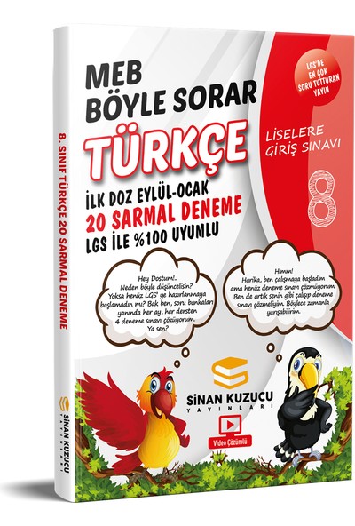 Sinan Kuzucu Yayınları 8. Sınıf Türkçe Deneme 1. Dönem Sinan Kuzucu Yayınları 8. Sınıf Türkçe Deneme 1. Dönem
