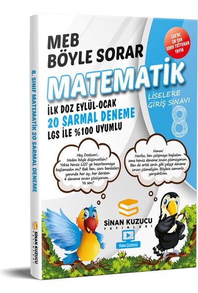 Sinan Kuzucu Yayınları 8. Sınıf Matematik Deneme 1. Dönem