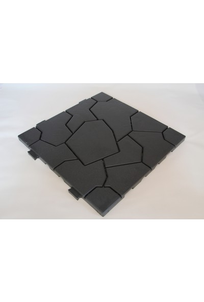 Gerçek Trend Koyu Gri Parçalı Desenli Sert Plastik Yer Karosu Zemin Döşemesi Yer Izgarası 50X50 1 M2 (4 Adet) Gerçek Trend Koyu Gri Parçalı Desenli Sert Plastik Yer Karosu Zemin Döşemesi Yer Izgarası 50X50 1 M2 (4 Adet)