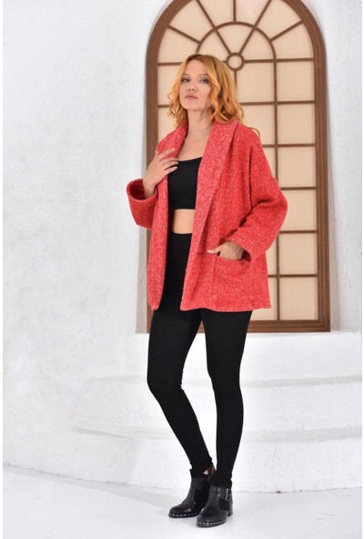 4over4 Ön Cepli Buklet Kırmızı Kaban