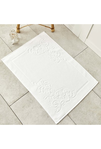 Karaca Home Olema Beyaz Ayak Havlusu 50X70 cm Karaca Home Olema Beyaz Ayak Havlusu 50X70 cm