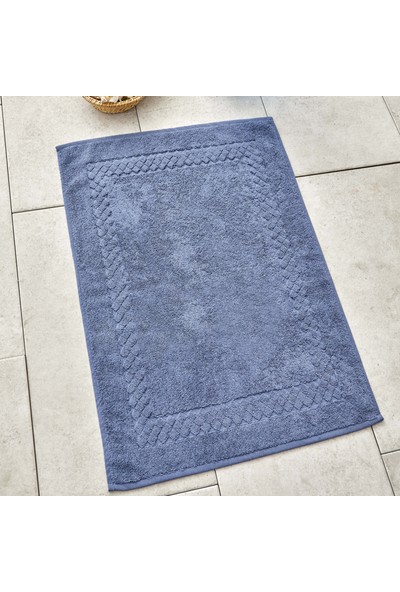 Karaca Home Riyala Indigo Ayak Havlusu 50X70 cm Karaca Home Riyala Indigo Ayak Havlusu 50X70 cm