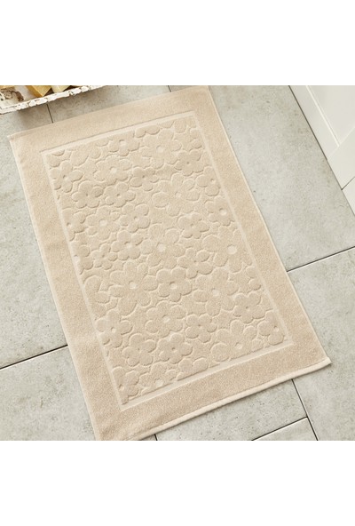 Karaca Home Daisy Bej Ayak Havlusu 50X70 cm