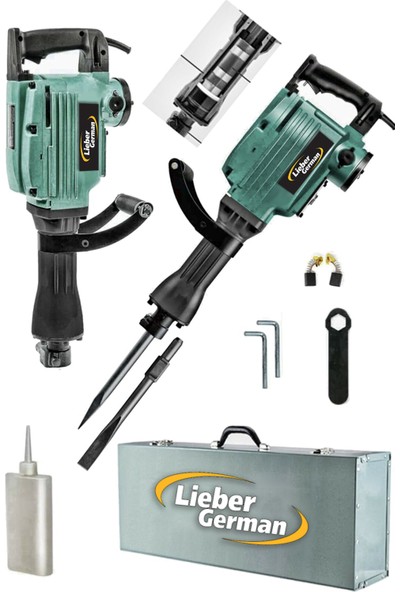 Lieber German Lieber Germany 16 kg 4100W Profesyonel 65 mm Büyük Tip Kırıcı Delici Keski ve Murç Hediyeli Lieber German Lieber Germany 16 kg 4100W Profesyonel 65 mm Büyük Tip Kırıcı Delici Keski ve Murç Hediyeli