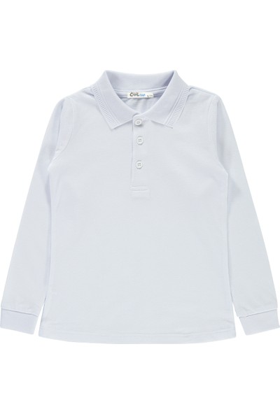 Civil Boys Erkek Çocuk Sweatshirt 6-9 Yaş Beyaz