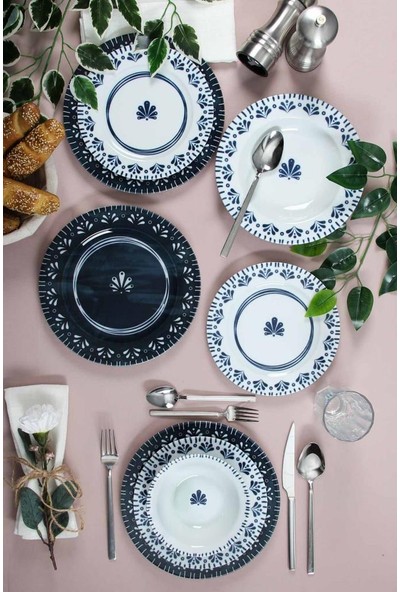 Porland Belgi 24 Parça 6 Kişilik Yemek Takımı