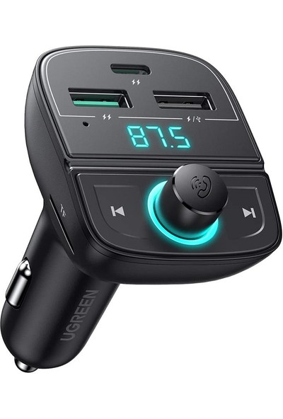 Ugreen Bluetooth 5.0 Pd Qc 3.0 Micro Sd Tf Kart Okuyuculu Araç Çakmaklık Şarj Cihazı Fm Verici Transmitter Ugreen Bluetooth 5.0 Pd Qc 3.0 Micro Sd Tf Kart Okuyuculu Araç Çakmaklık Şarj Cihazı Fm Verici Transmitter