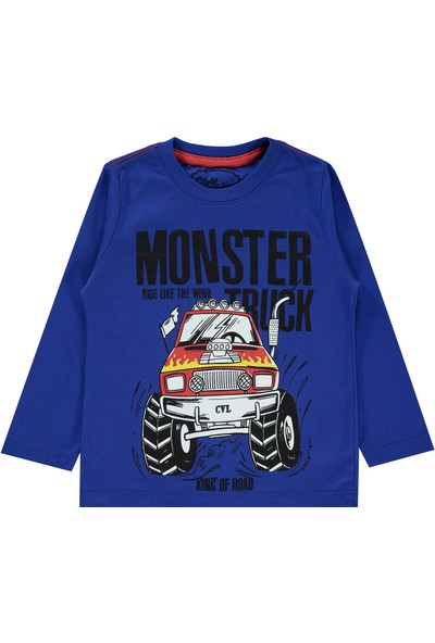 Civil Boys Erkek Çocuk Sweatshirt 2-5 Yaş Saks Mavisi