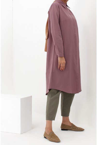 ALLDAY Gizli Patlı Gömlek Tunik