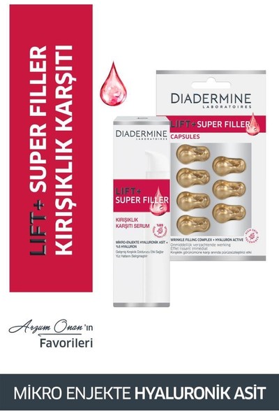 Diadermine Arzum Onan’ın Diadermine Lift+Superfiller Favorileri Kapsüller + Kırışıklık Karşıtı Serum 40 ml Diadermine Arzum Onan’ın Diadermine Lift+Superfiller Favorileri Kapsüller + Kırışıklık Karşıtı Serum 40 ml