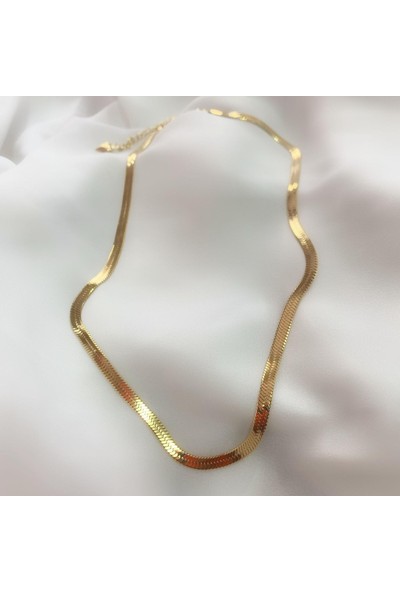 Karya Gümüş Italyan Yassı Zincir Byfuly Kolye Karya Gümüş Italyan Yassı Zincir Byfuly Kolye