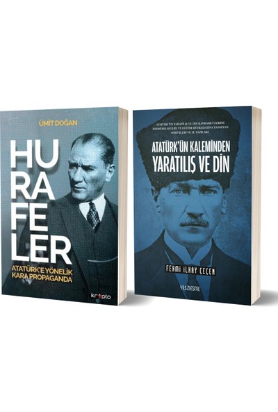 Atatürk'ün Kaleminden Yaratılış ve Din & Hurafeler: Atatürk'e Yönelik Kara Propaganda 2 Kitap Set - Fehmi İlkay Çeçen - Ümit Doğan Atatürk'ün Kaleminden Yaratılış ve Din & Hurafeler: Atatürk'e Yönelik Kara Propaganda 2 Kitap Set - Fehmi İlkay Çeçen - Ümit Doğan