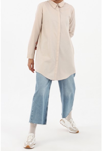 ALLDAY Gizli Patlı Gömlek Tunik