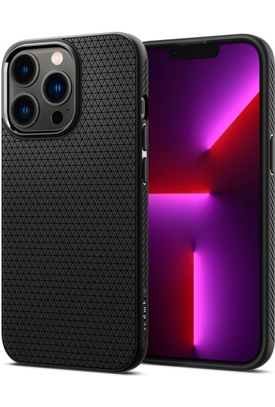 Spigen Apple iPhone 13 Pro Kılıf Liquid Air Matte Black - ACS03258