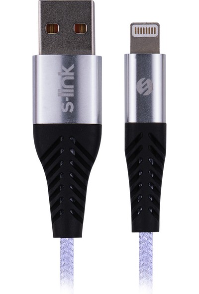 S-Link Lightning 3A 1 M Hızlı Şarj SL-STM55 Data ve Şarj Kablo