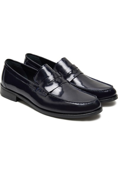 Desa Charlton Lacivert Erkek Rugan Klasik Ayakkabı