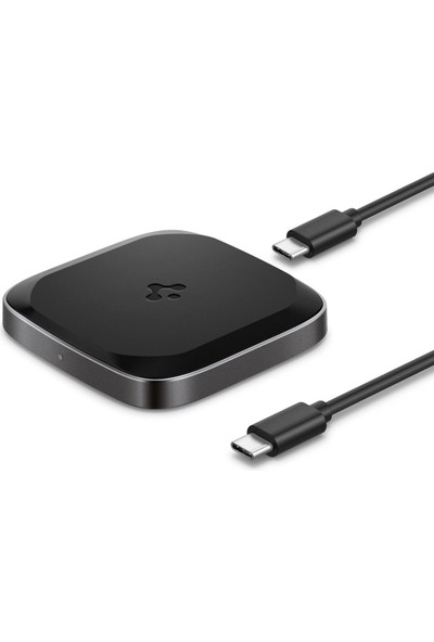 Spigen PowerArc ArcField 15W Max Hızlı Kablosuz Şarj Cihazı (iOS 7.5W / Android 10W / Pixel 15W) Black - ACH02578 Spigen PowerArc ArcField 15W Max Hızlı Kablosuz Şarj Cihazı (iOS 7.5W / Android 10W / Pixel 15W) Black - ACH02578