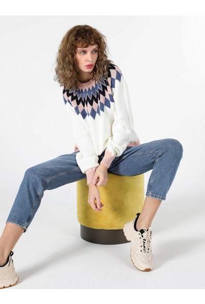 Colin's Çok Renkli Kadın Kazak