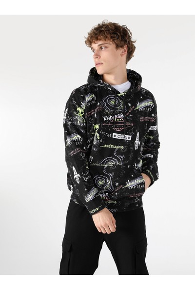 Colin's Siyah Erkek Sweatshirt