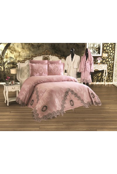 Çeyiz Diyarı Fransız Güpürlü Dilara Çeyiz Paketi 15 Parça - Pudra Çeyiz Diyarı Fransız Güpürlü Dilara Çeyiz Paketi 15 Parça - Pudra