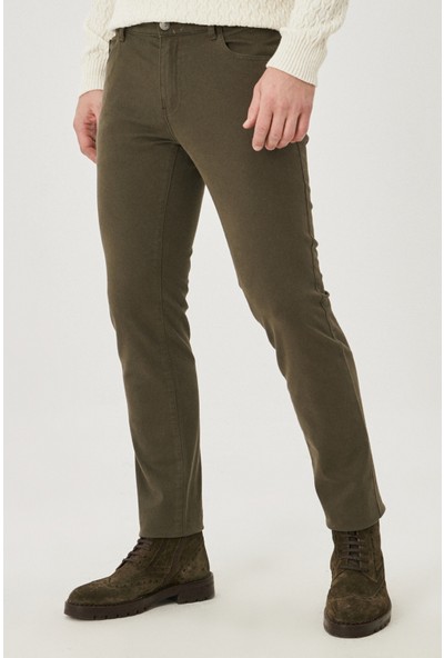 Ac&Co / Altınyıldız Classics Erkek Haki Slim Fit Dar Kesim 5 Cep Esnek Pantolon Ac&Co / Altınyıldız Classics Erkek Haki Slim Fit Dar Kesim 5 Cep Esnek Pantolon