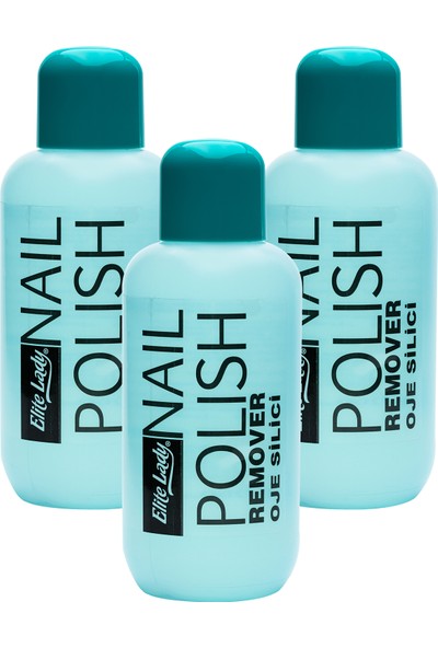 Elit Lady Aseton Güçlü Oje Çıkarıcı Yeşil 200 ml x 3 Adet