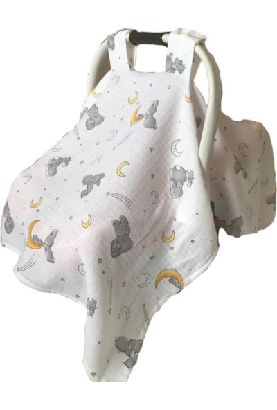 Beybinest Müslin Sevimli Tavşanlar Puset Örtüsü Fularlı Model Beybinest Müslin Sevimli Tavşanlar Puset Örtüsü Fularlı Model