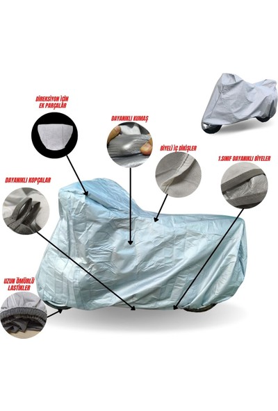 Efe Oto Aksesuar Yamaha Fz6 Fazer Çantasız (Topcase'siz) Motosiklet Koruma Brandası Ultra Dayanıklı