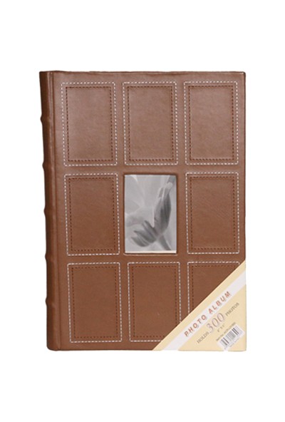 GünTech 10X15CM 300’LÜK Deri Lüx Fotoğraf Albümü Kahverengi GünTech 10X15CM 300’LÜK Deri Lüx Fotoğraf Albümü Kahverengi