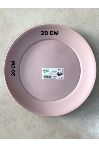 Hobby Life 6 Adet Plastik Yuvarlak Pasta Tabağı 20 cm 6 Lı Toz Pembe Hobby Life 6 Adet Plastik Yuvarlak Pasta Tabağı 20 cm 6 Lı Toz Pembe