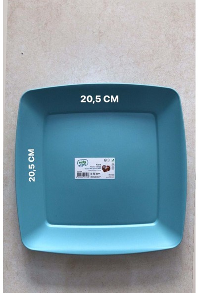 Hobby Life 6 Adet Plastik Kare Pasta Tabağı 20,5 cm 6 Lı Turkuaz Hobby Life 6 Adet Plastik Kare Pasta Tabağı 20,5 cm 6 Lı Turkuaz