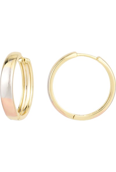 Uslada Bijoux House Halka Küpe Üç Renk