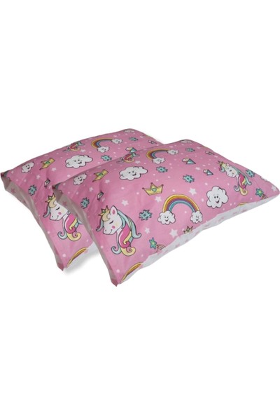 Bebek Özel Pamuklu 2'li Bebek Yastık Kılıfı (35X45 Cm) Pembe Unicorn/yıldızlı (Fermuarsız) Bebek Özel Pamuklu 2'li Bebek Yastık Kılıfı (35X45 Cm) Pembe Unicorn/yıldızlı (Fermuarsız)