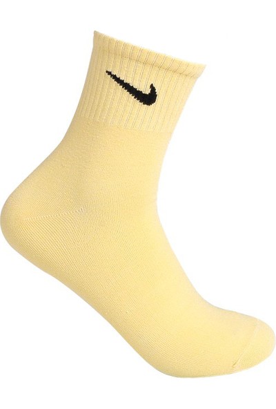 Nike Unisex Sarı Spor - Tenis Çorap Seti - 3'lü