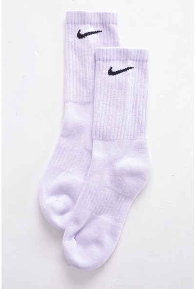 Nike Unisex Lila Spor - Tenis Çorap Seti - 3'lü