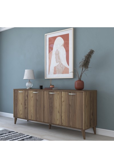 Rani Gd103 Modern Ayaklı Konsol Minyatür Ceviz Rani Gd103 Modern Ayaklı Konsol Minyatür Ceviz