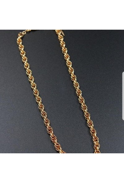 Lila Ticaret Kalın Zincir Kolye