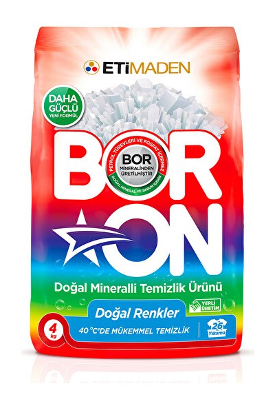 Boron Matik 4 kg Toz Deterjan Renkliler Boron Matik 4 kg Toz Deterjan Renkliler