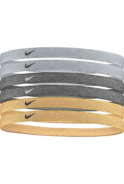 Nike Swoosh Sport Headbands 6 PK Metallic Saç Bandı Nike Swoosh Sport Headbands 6 PK Metallic Saç Bandı