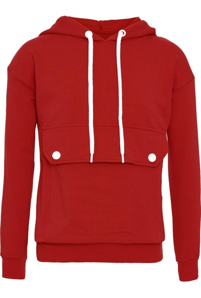 Zepkids Kız Çocuk Kanguru Cepli Kapüşonlu Sweatshirt 5-14 Yaş