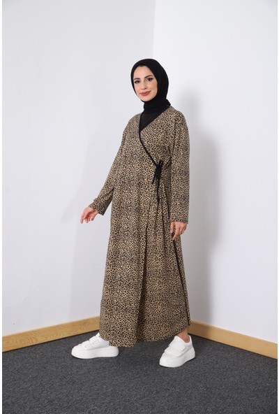 Koç Dres Leoparlı Namaz Elbisesi-Sabahlık