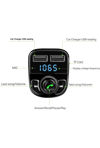 Acenter Carx8 Bluetooth Araç Kiti Fm Transmitter Acenter Carx8 Bluetooth Araç Kiti Fm Transmitter
