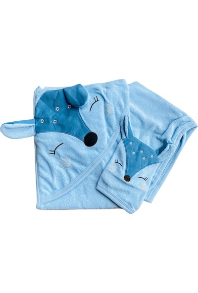 Babyline Ceylan Desenli Keseli Silgi Havlu