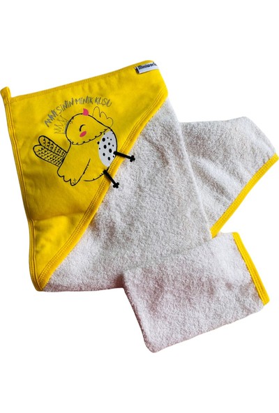 Miniworld Kuş Desenli Silgi Havlu Annesinin Minik Kuşu Miniworld Kuş Desenli Silgi Havlu Annesinin Minik Kuşu