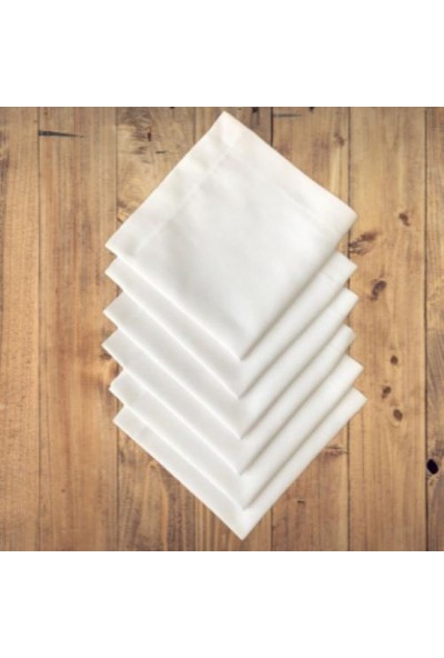 Süsslü Düşler 6'lı Keten Peçete Takımı 33 * 33 cm